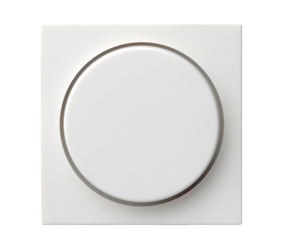 Gira Dimmerfront System 55 Trykk/Vri Glans Hvit | Nordic LED