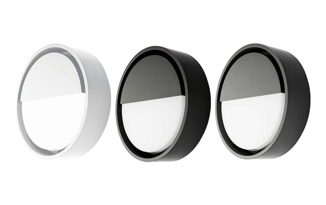 SG Frame Round Vegglampe Grafitt 7W 3000K Dimbar | Nordic LED