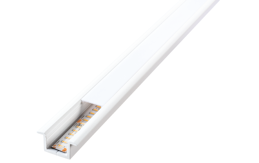 SG StripLine 1,8m Hvit innfelt LED-profil for belysning